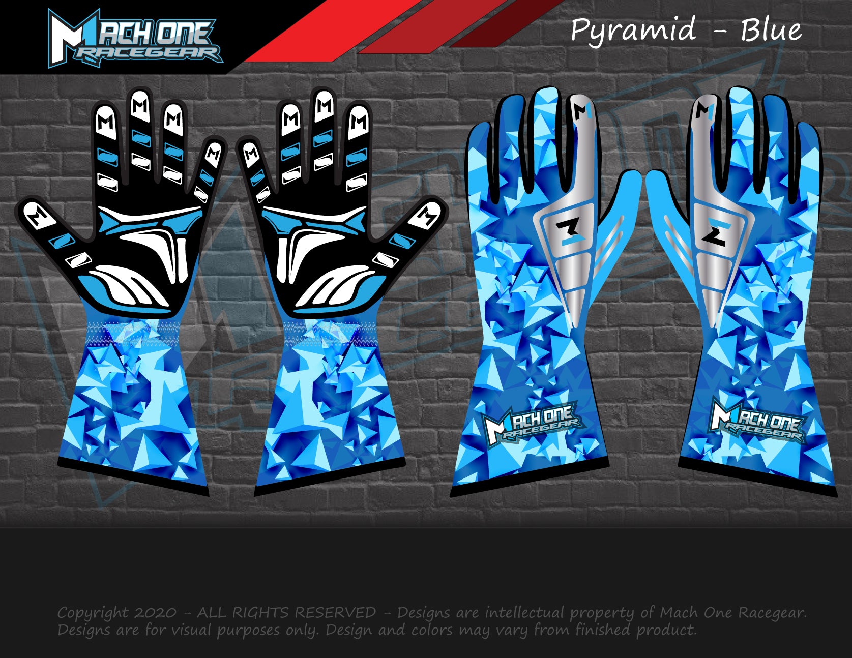 Kart & Sim Racing Gloves - Pyramid – MachOneRaceGear